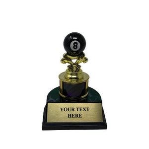 Trophy Billiard 8 BALL Trophy Award 5" Tall Pool Table Tournament ...