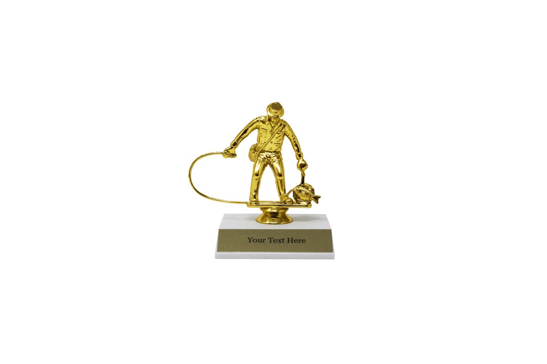 Fly Fishing Award Trophy, 5" Fishing Trophies - Etsy
