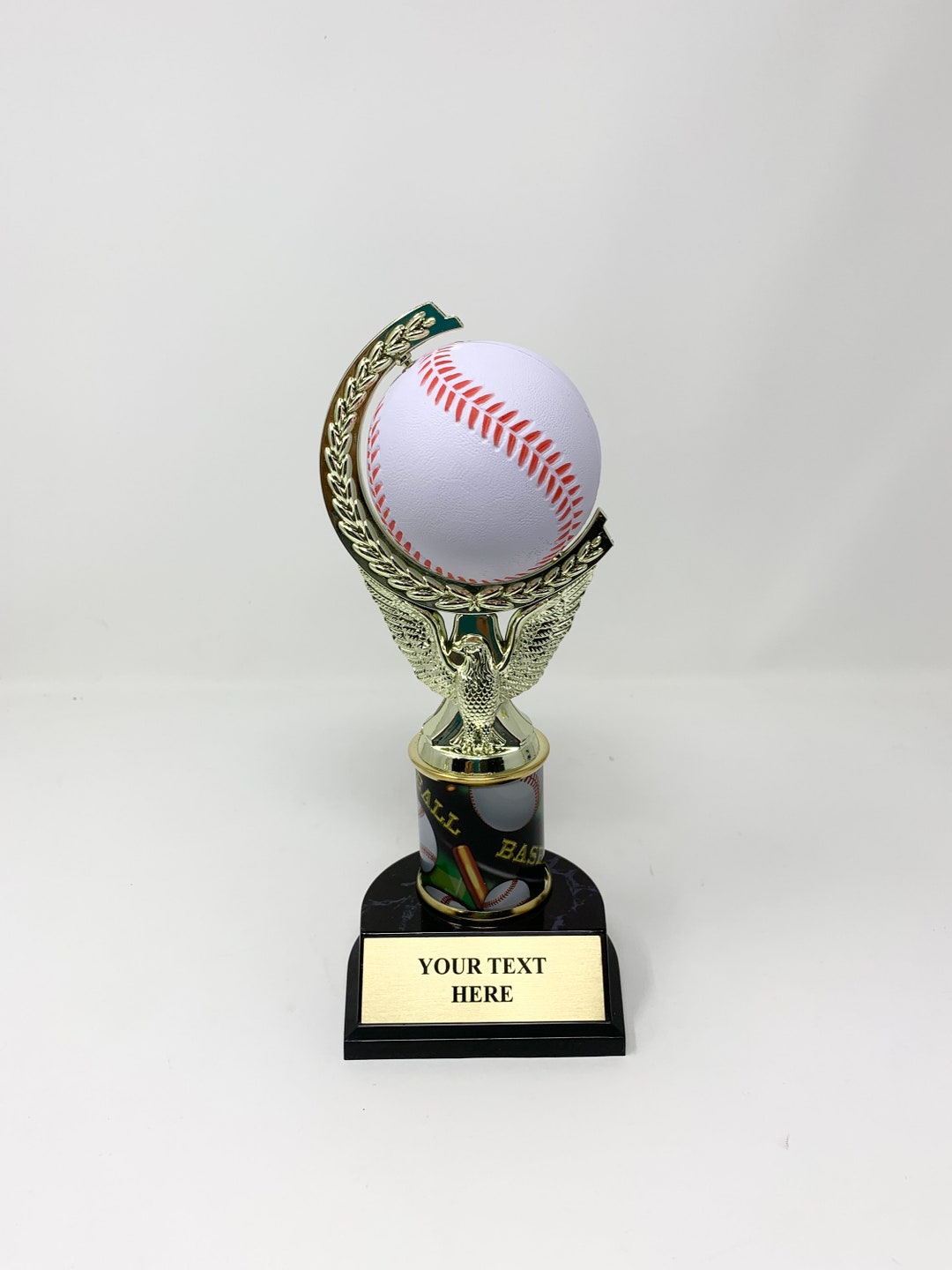 Baseball Trophy, Awards With Free Personalization, Approximate 9" Tall ...