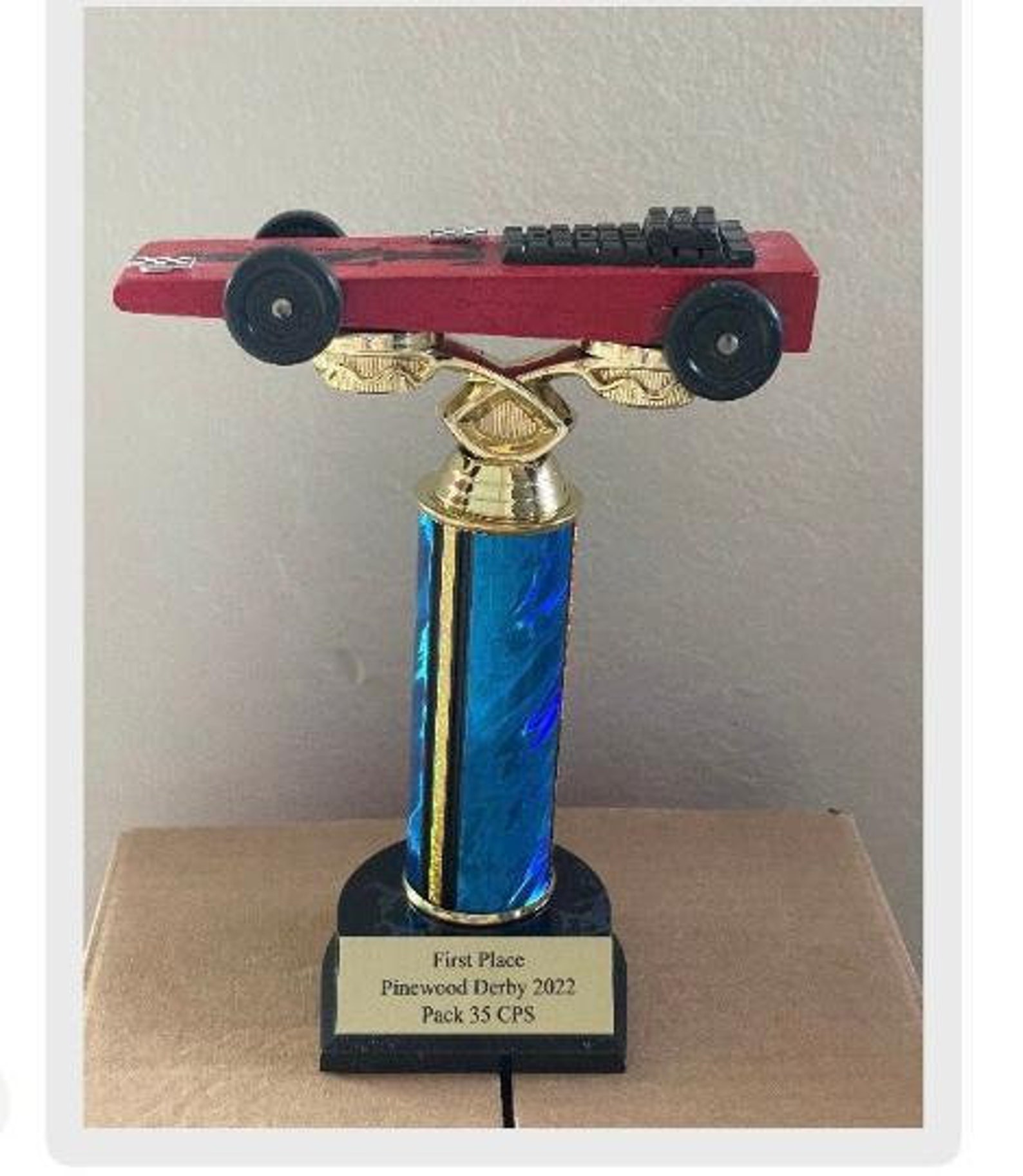 3 SMALL CARS Holder, Trophies First Place -second -third -free ...
