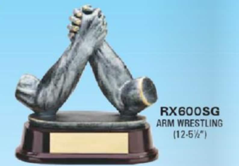 ARM Wrestling AWARD Trophy Resin Cast Sculpture 5 1/2 - Etsy