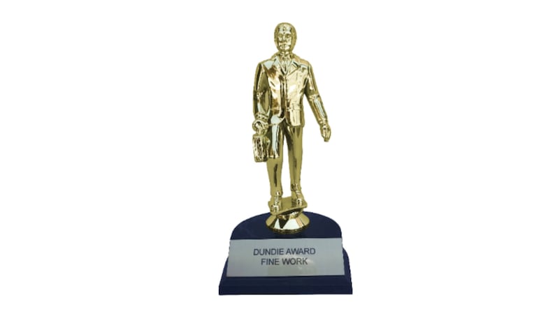 Fine Work Dundie Award Trophy the Office TV Show Michael Scott - Etsy