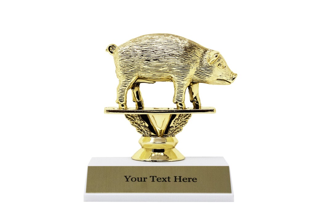 Pig Feast Award Warthog Trophy Hog Free Customization - Etsy
