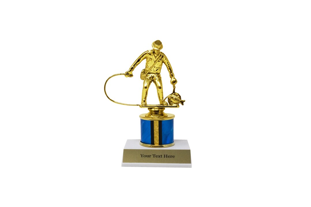 Fly Fishing Award Trophy, 8" Fishing Trophies - Etsy UK