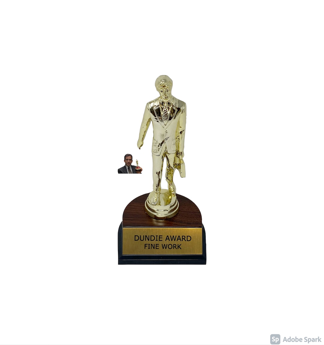 Fine Work Dundie Award Trophy the Office TV Show Dundies Prop Dundee ...