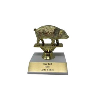 Pig Feast Award Warthog Trophy Hog Free Customization - Etsy