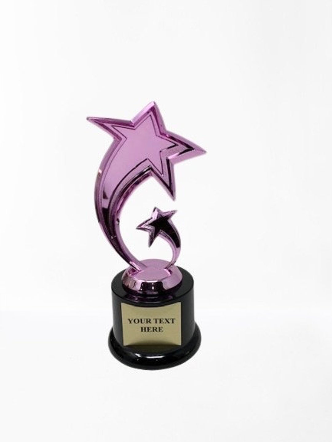 Pink Trophy Shooting Stars Achievement 8” Trophy Award for Every Party ...
