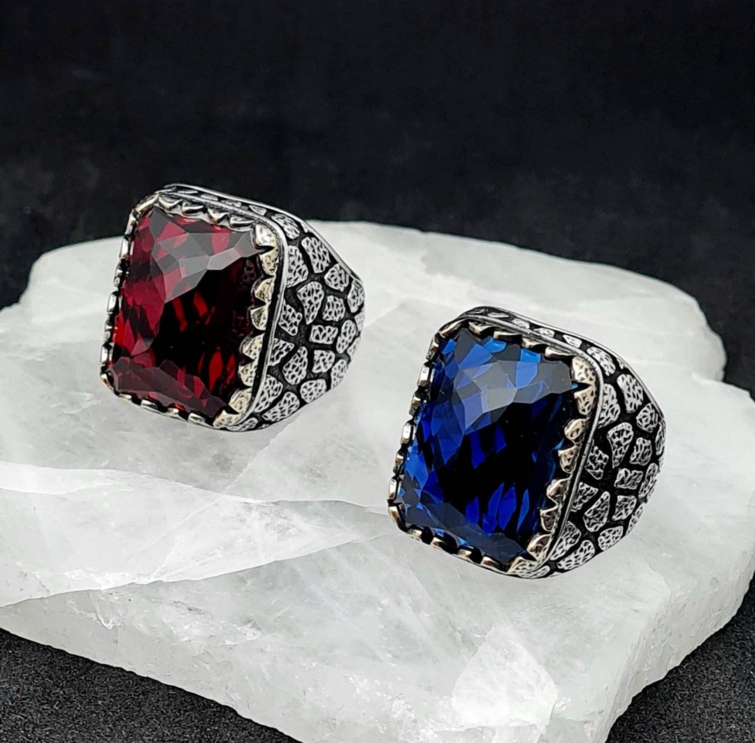 Chevalière pour homme en argent sterling 925, Gaenet, bague pour homme ...