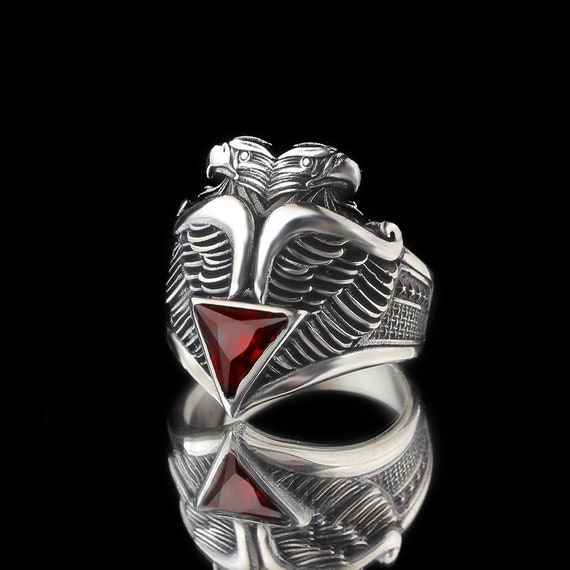 Silver Eagle Ring Eagle Head Ring Sterling Silver Eagle - Etsy