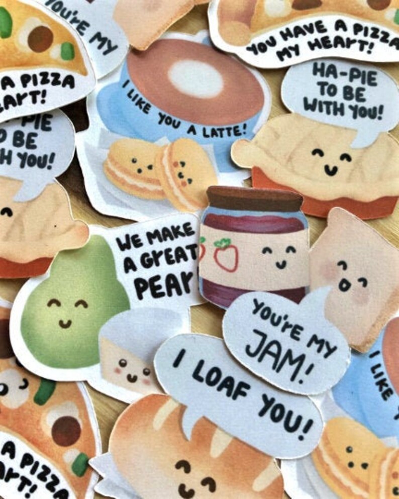 Food Pun Stickers 2 - Etsy