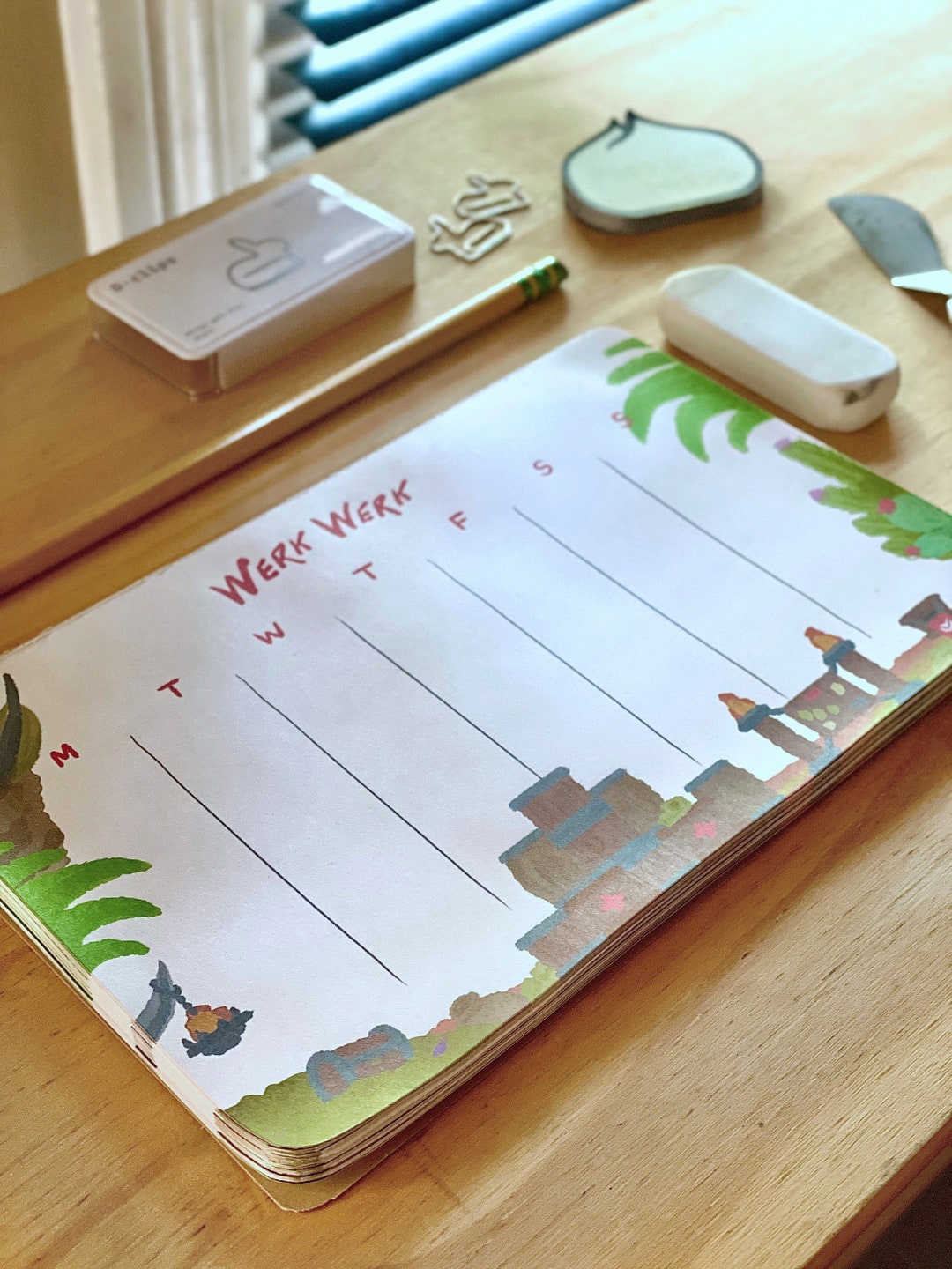 Werk Werk Weekly Orc Planner / Notepad - Etsy