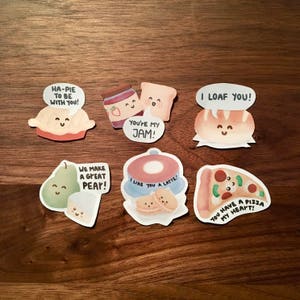 Food Pun Stickers 2 - Etsy