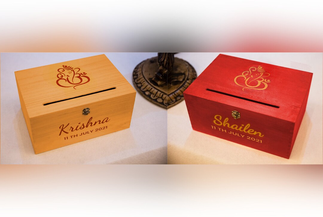 Hindu Wedding Gift Box Hindu Wedding Letter Box Hindu - Etsy