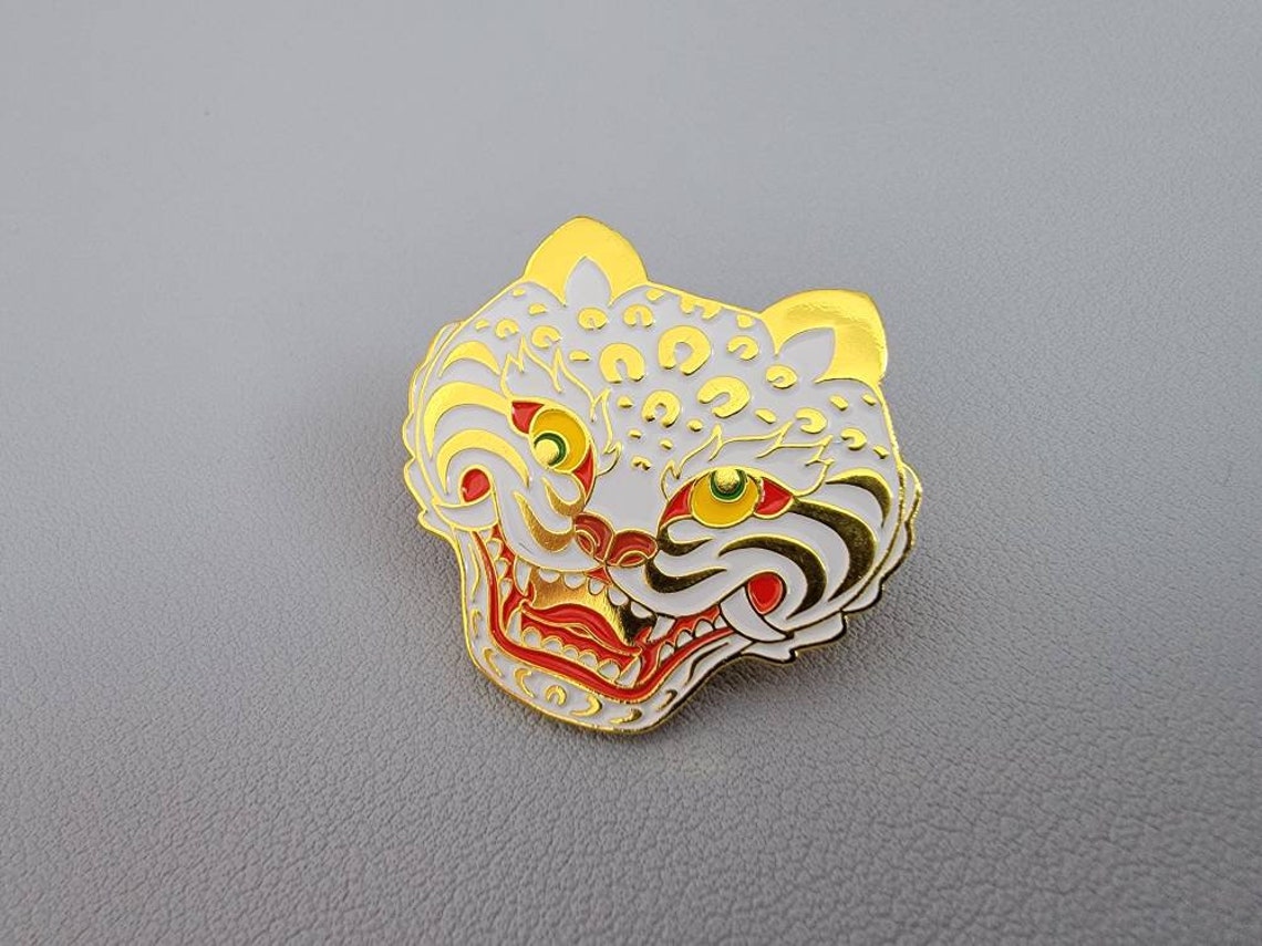 Korean Tiger Soft Enamel Pin - Etsy