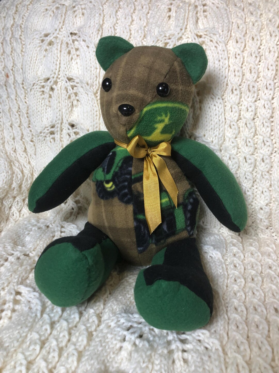 John Deere Fleece Teddy Bear - Etsy