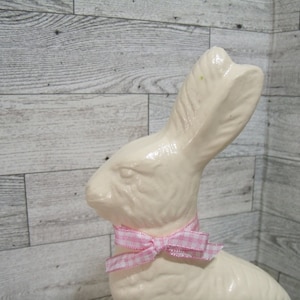 Fake Easter Chocolate Bunnies/rabbits/dark or White Chocolate/chalkware ...
