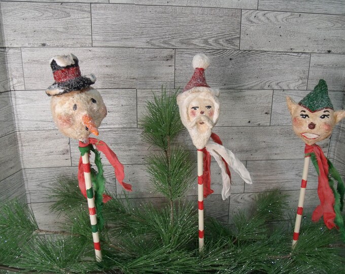 Vintage Style/old Fashioned Shakers/christmas/paper Mache/primitive ...