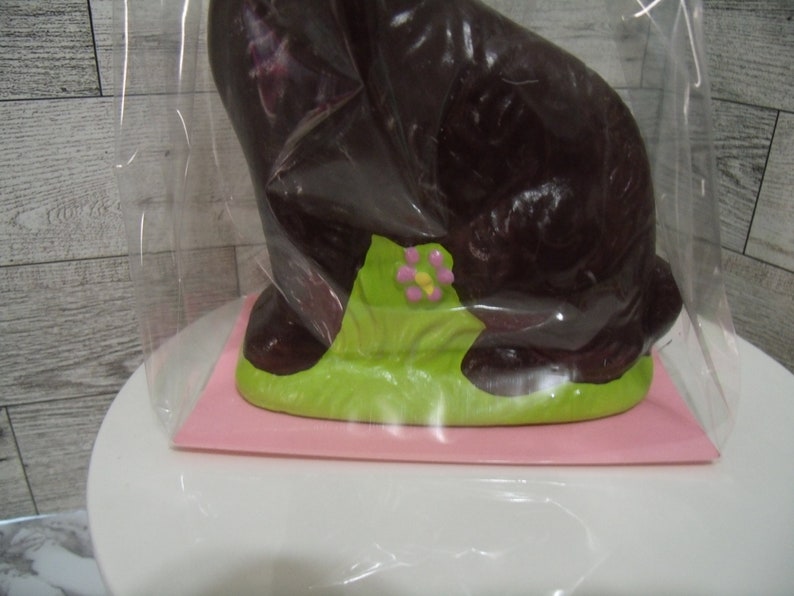 Fake Easter Chocolate Bunnies/rabbits/dark or White Chocolate/chalkware ...