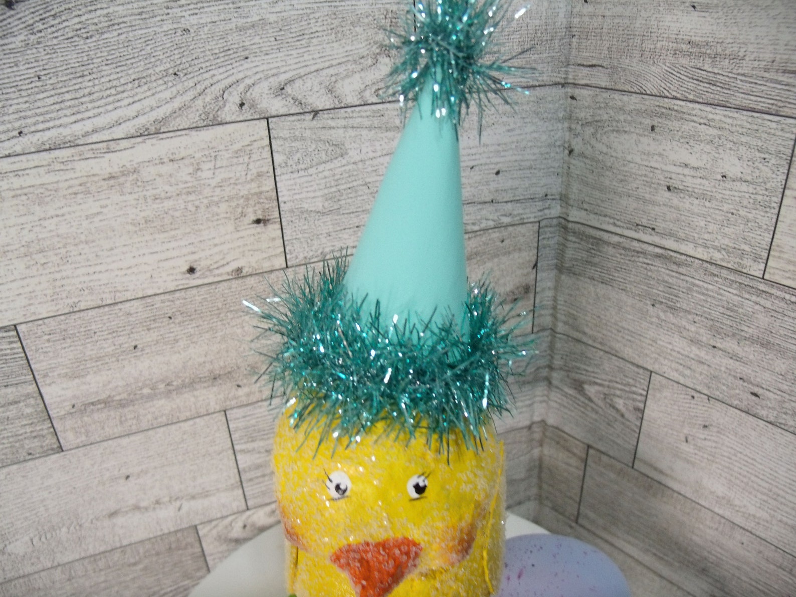 Primitive Farmhouse Paper Mache Easter Chick/handmade/spring Decor/peep ...