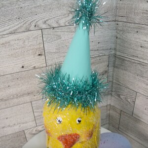 Primitive Farmhouse Paper Mache Easter Chick/handmade/spring Decor/peep ...