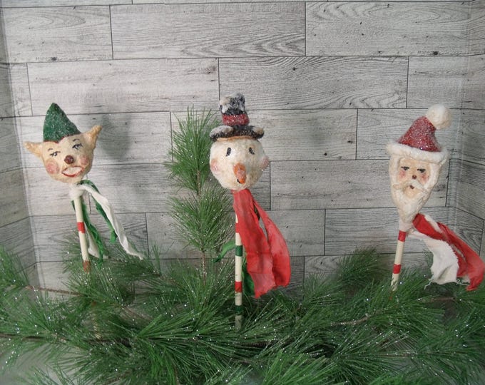 Vintage Style/old Fashioned Shakers/christmas/paper Mache/primitive ...