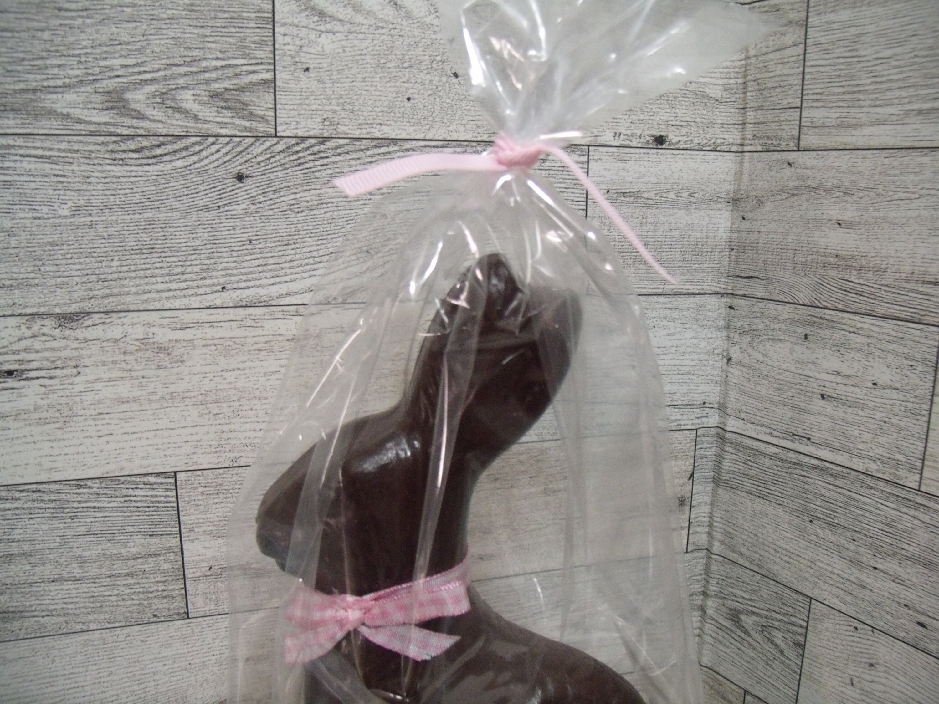 Fake Easter Chocolate Bunnies/rabbits/dark or White Chocolate/chalkware ...