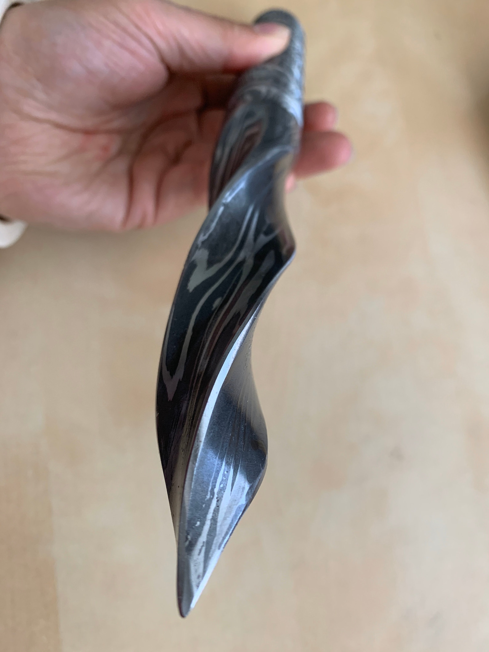 Twisted Damascus Steel Dagger - Etsy