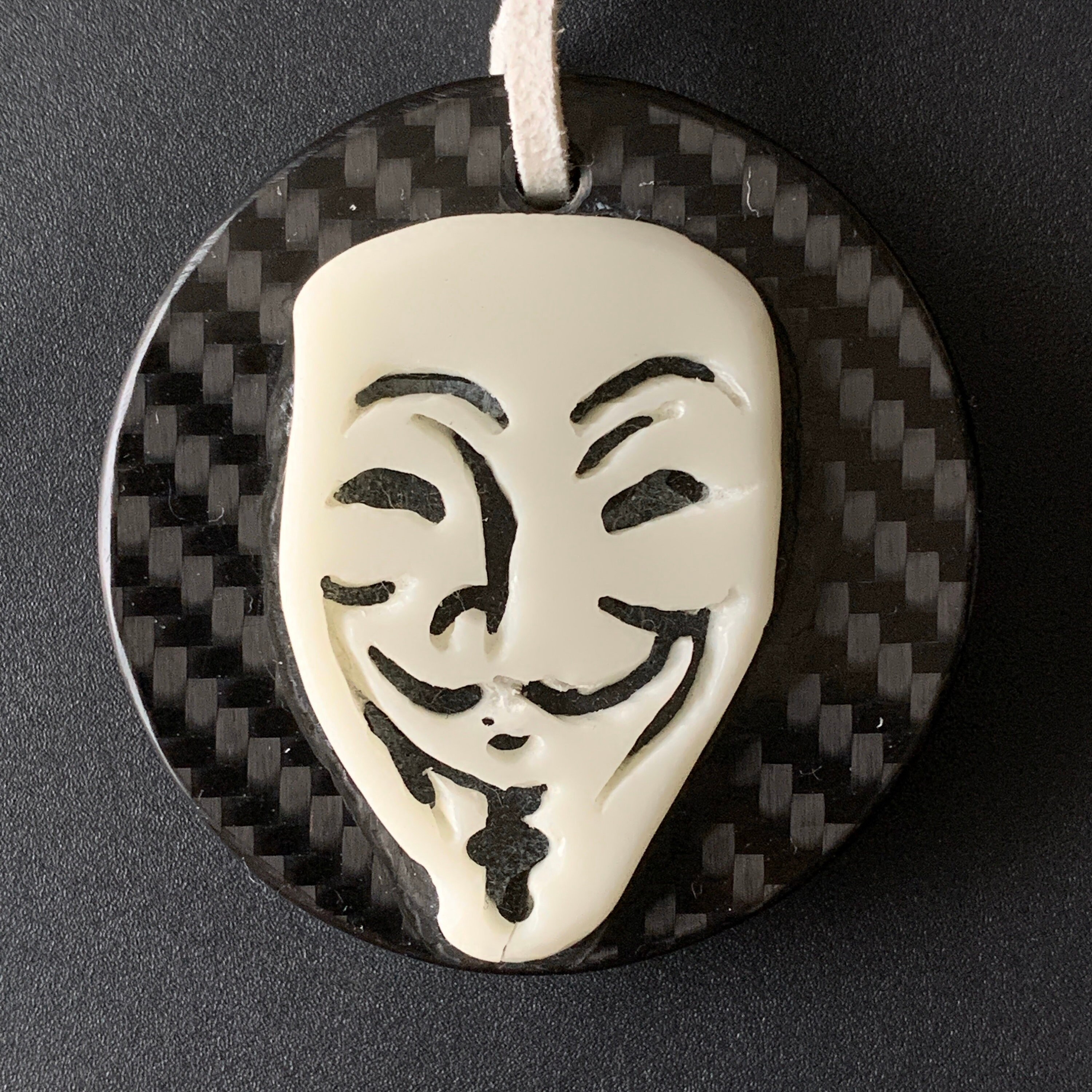 Anonymous Hacker Coin Pendant Glow in the Dark - Etsy