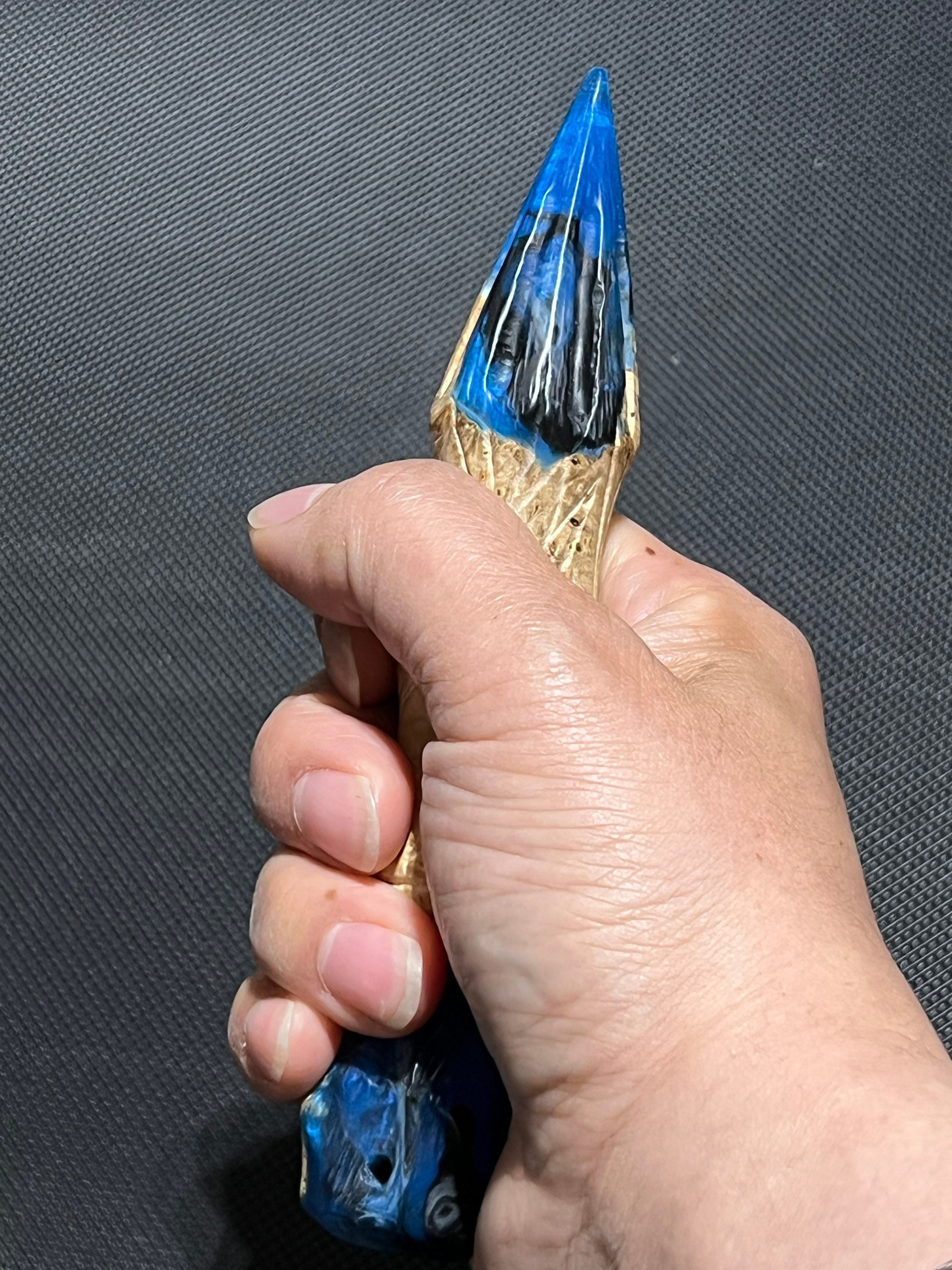 Spear and Bamboo Shaped Dagger Set Resin and Burl - Etsy