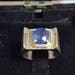 Natural Sapphire Ring Dark Blue Real Sapphire Stone Neelam Stone Ring ...