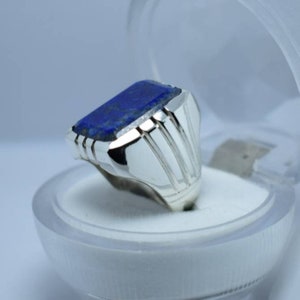 Lapis Lazuli Ring Lapis Men Blue Stone Ring* Lapis Lazuli Men Ring ...