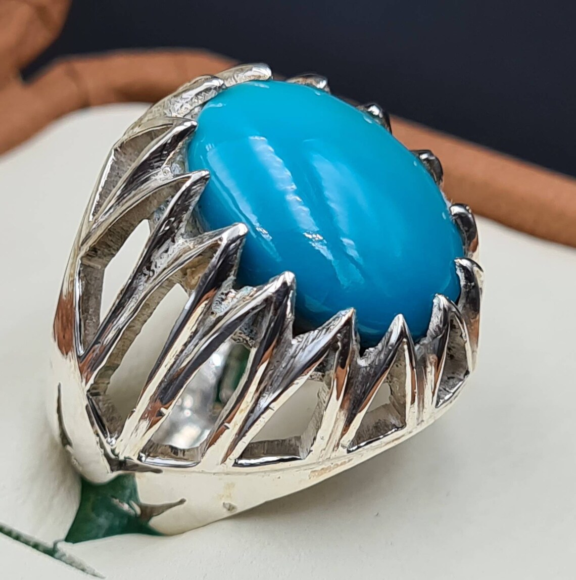 Natural Feroza Ring Turquoise Stone Ring High Quality Robin - Etsy