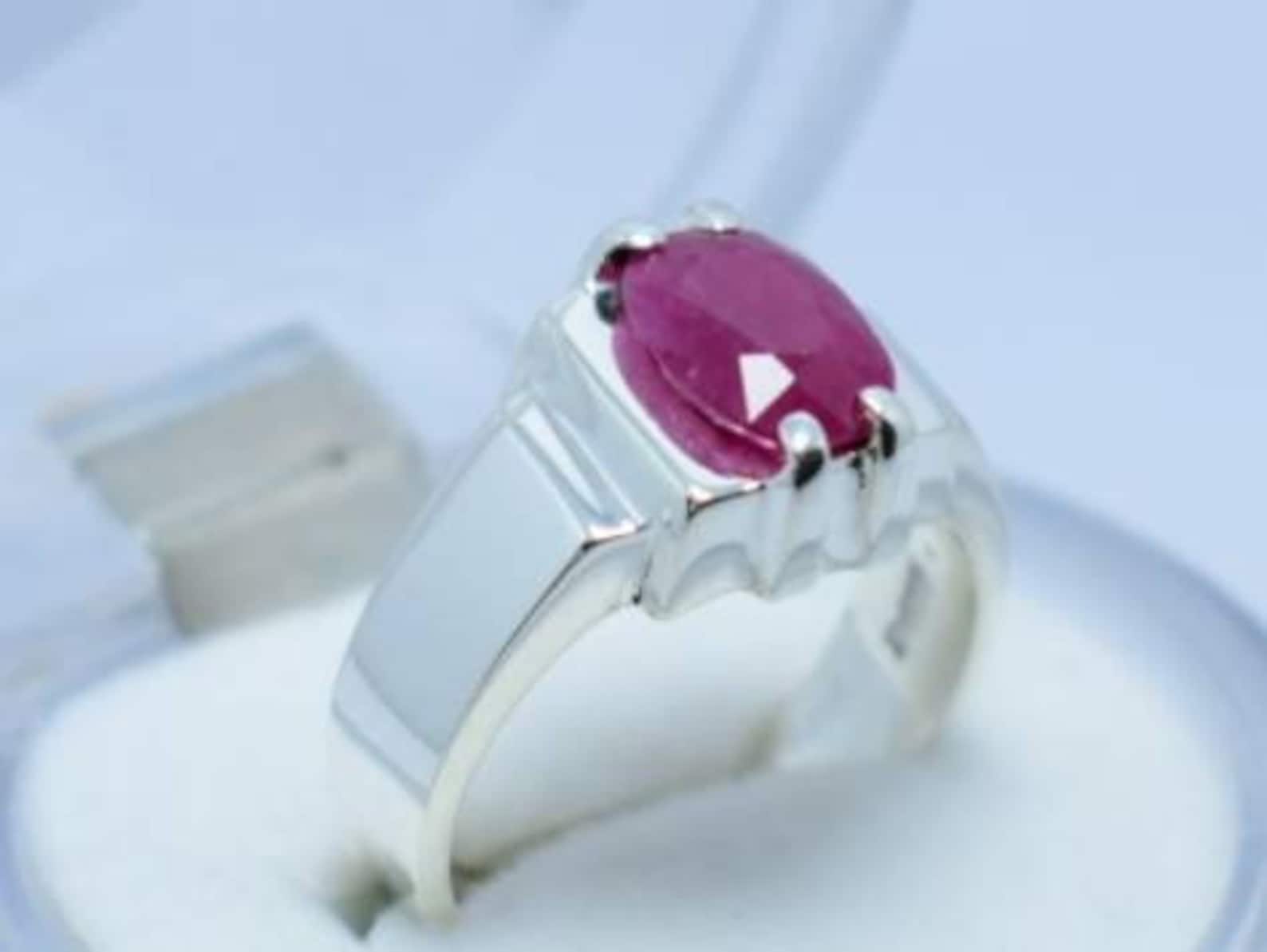 Real Pigeon Blood Unheated Untreated Ruby Ring Real Dark Blood - Etsy