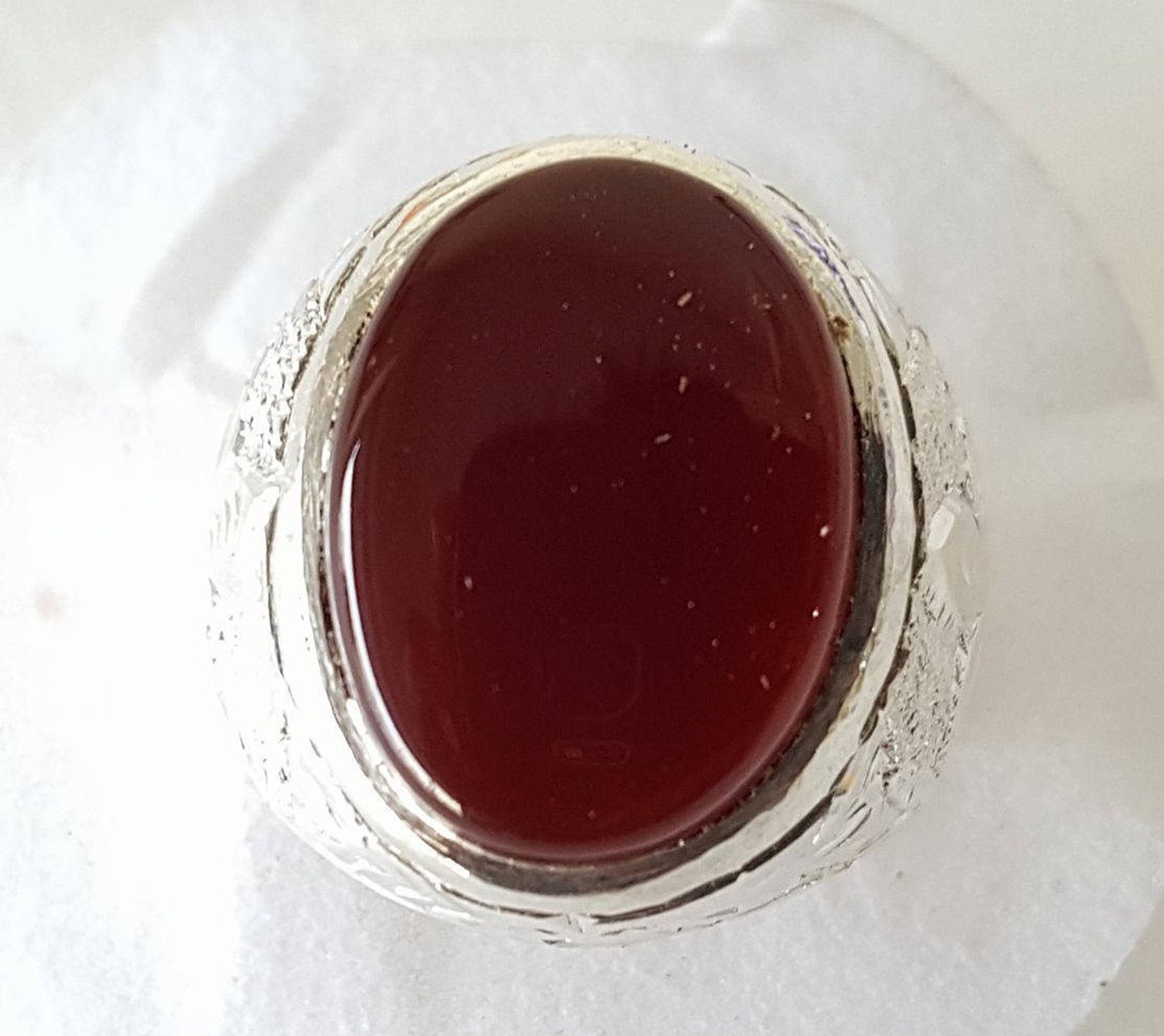 Aqeeq Stone Ring for Men Real Aqeeq Ring Islamic Aqeeq Rings - Etsy