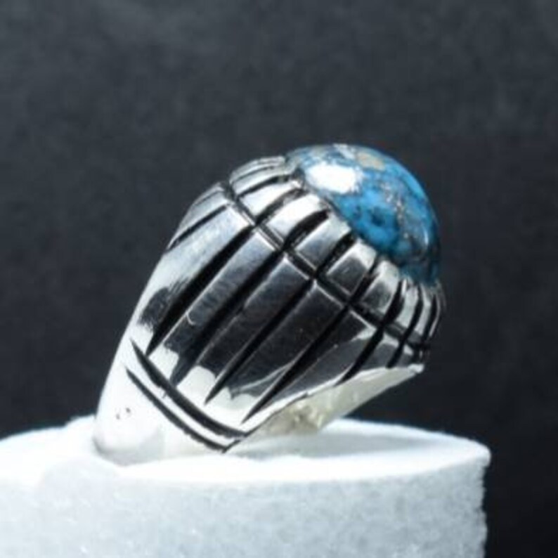 Big Oval Shape Feroza Ring Sabza Ring Dark Feroza Ring Mens - Etsy