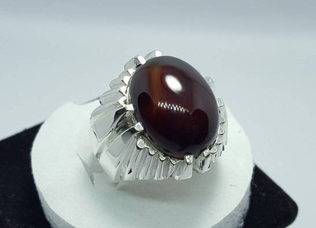 Natural Sulemani Aqeeq Ring Old Aqeeq Stone Ring Handmade Rings Shia ...