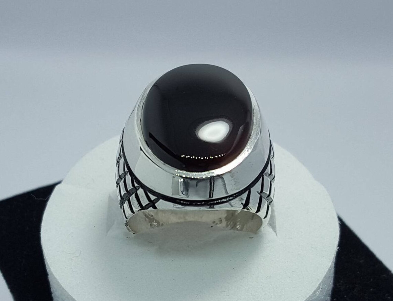 Real Yemeni Aqeeq Ring Shia Rings 925 Sterling Silver Ring - Etsy