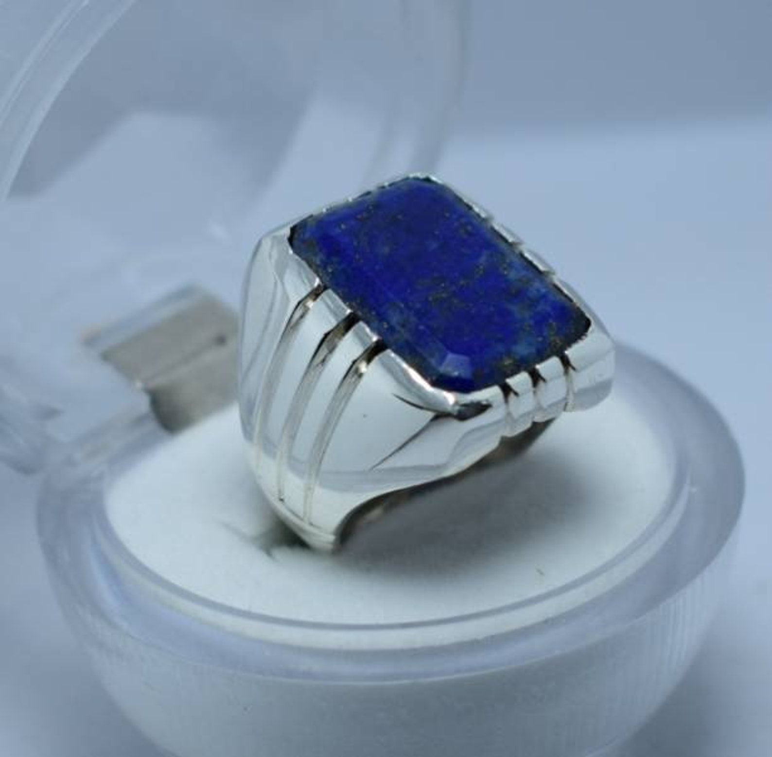 Lapis Lazuli Ring Lapis Men Blue Stone Ring* Lapis Lazuli Men Ring ...