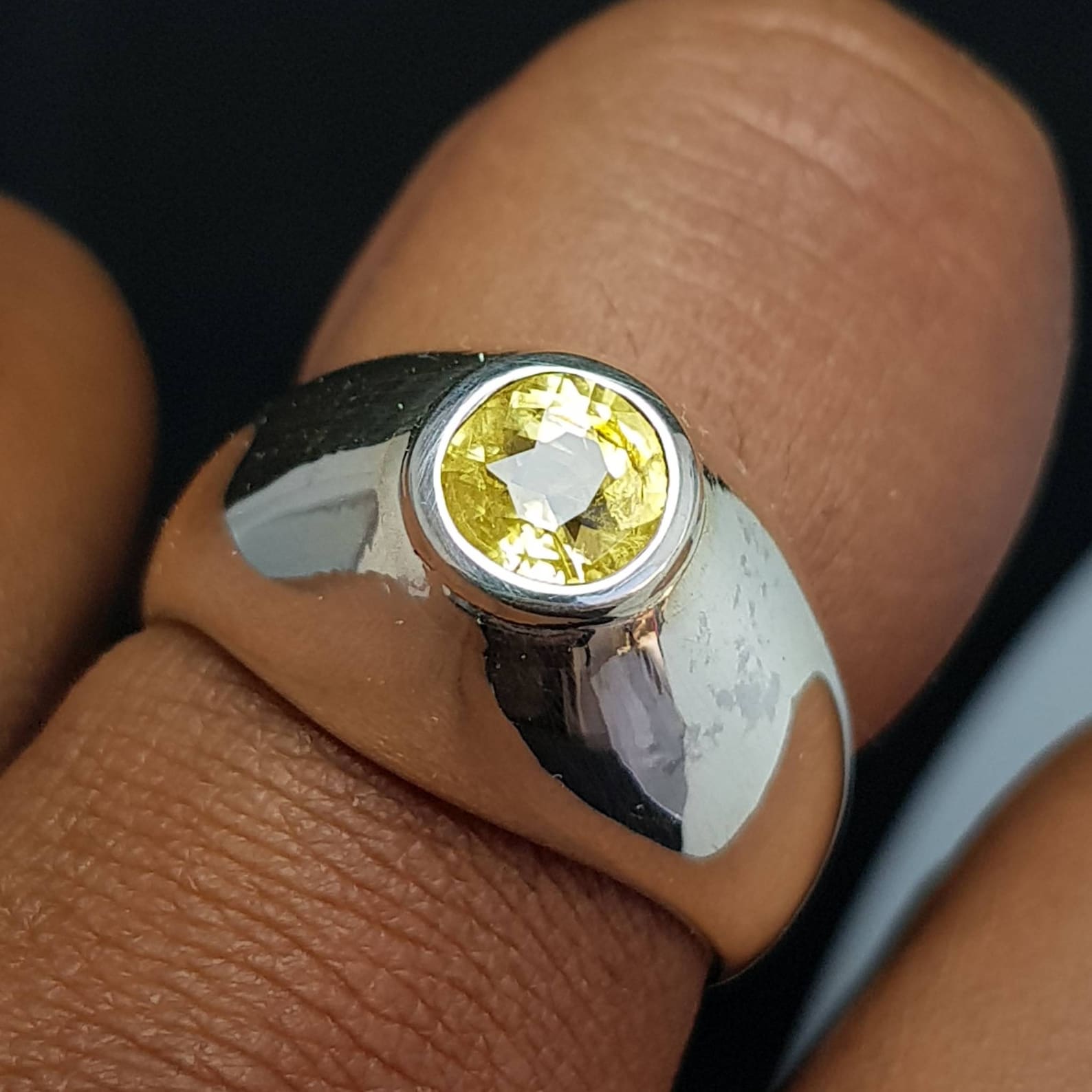 Unheated Untreated Top Clean Ceylon Sapphire Ring Real Ceylon Sapphire ...