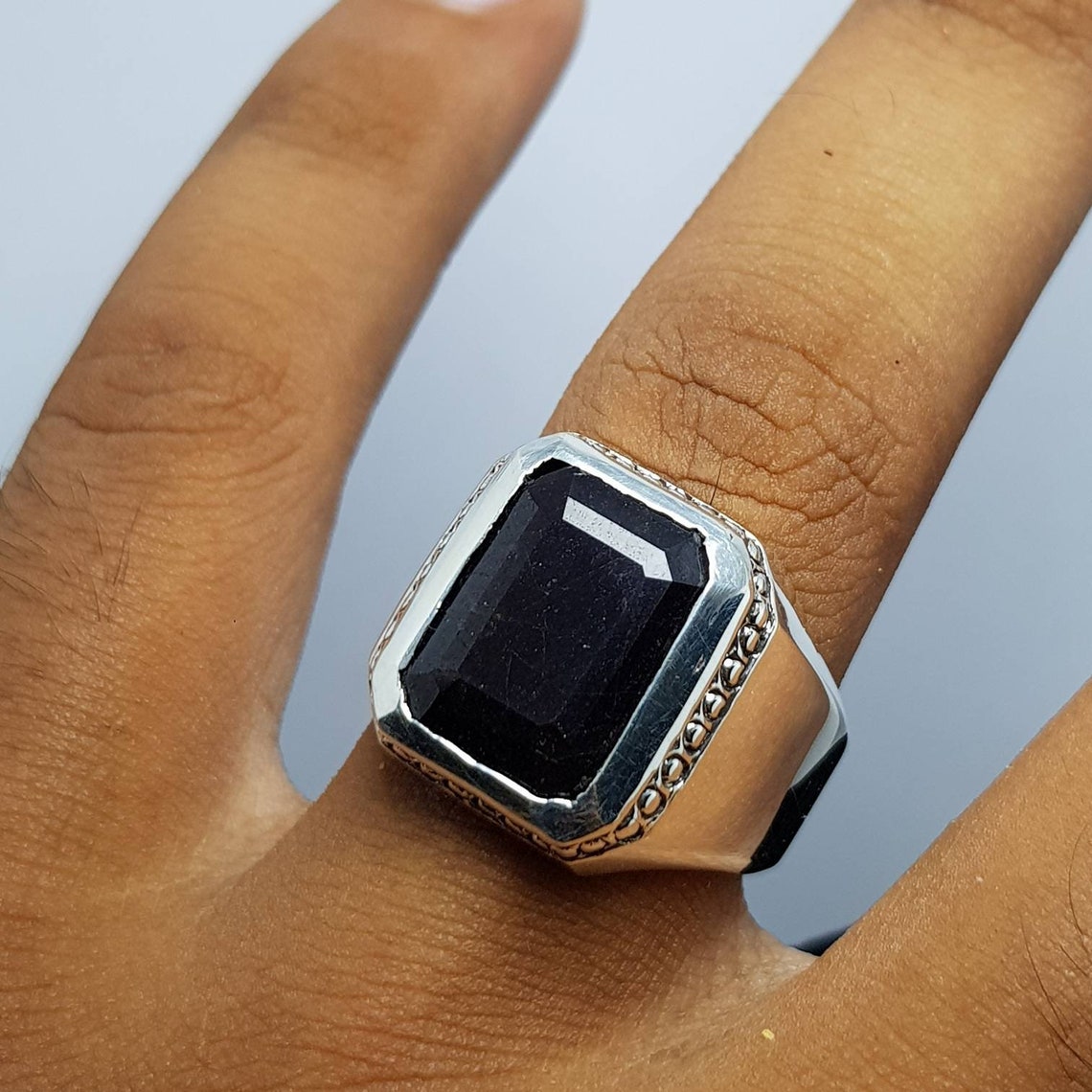 Garnet Ring 925 Sterling Silver Ring Handmade Ring Natural - Etsy