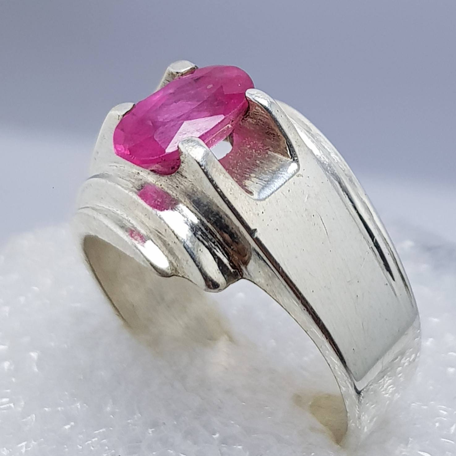Natural Unheated Untreated Ruby Ring Burmese Ruby Pinkish Red Beautiful ...