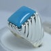 Beautiful Super Clean Blue Dark Feroza Ring Dark Deep - Etsy