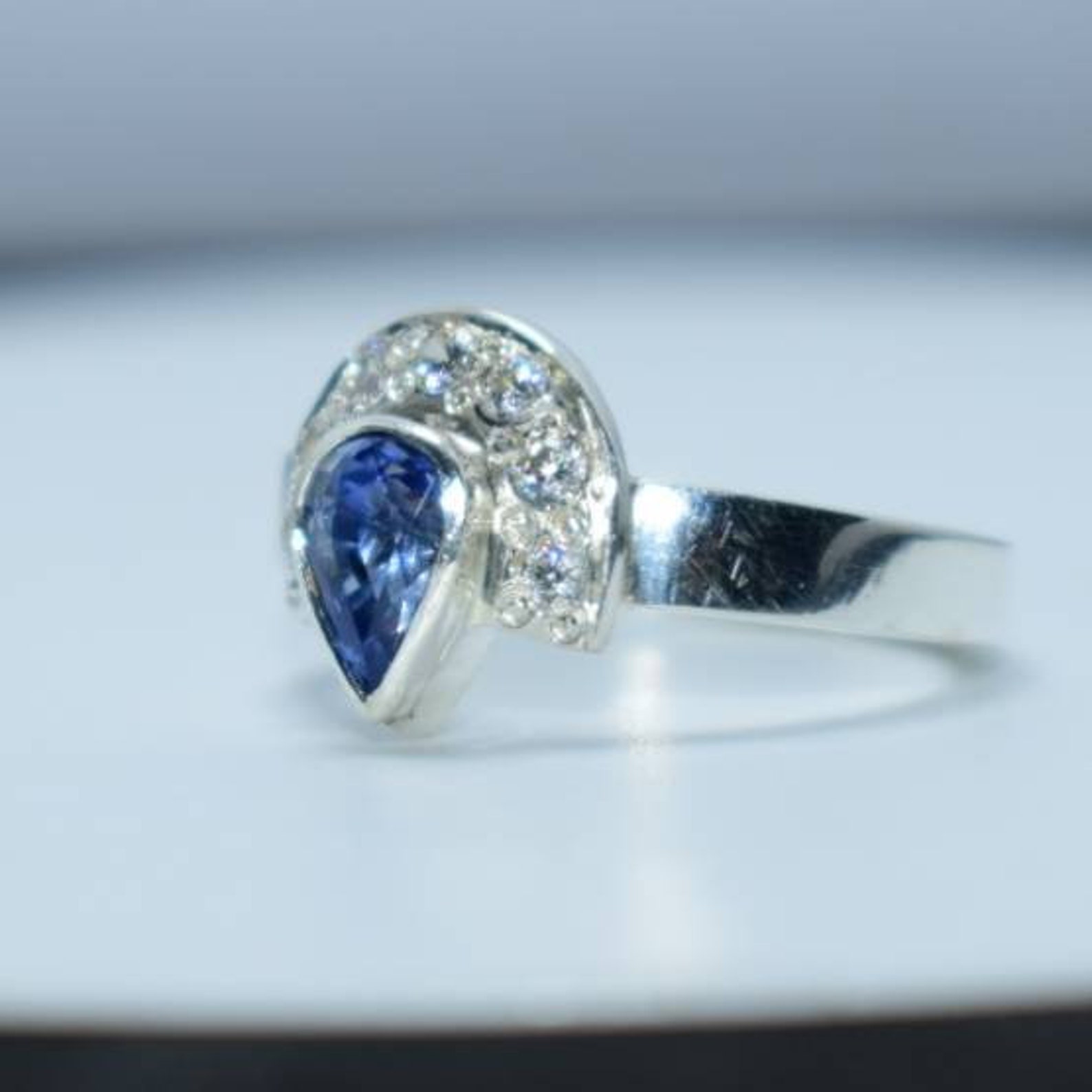 Unheated Untreated Royal Blue Pear Shape Sapphire Royal Blue | Etsy