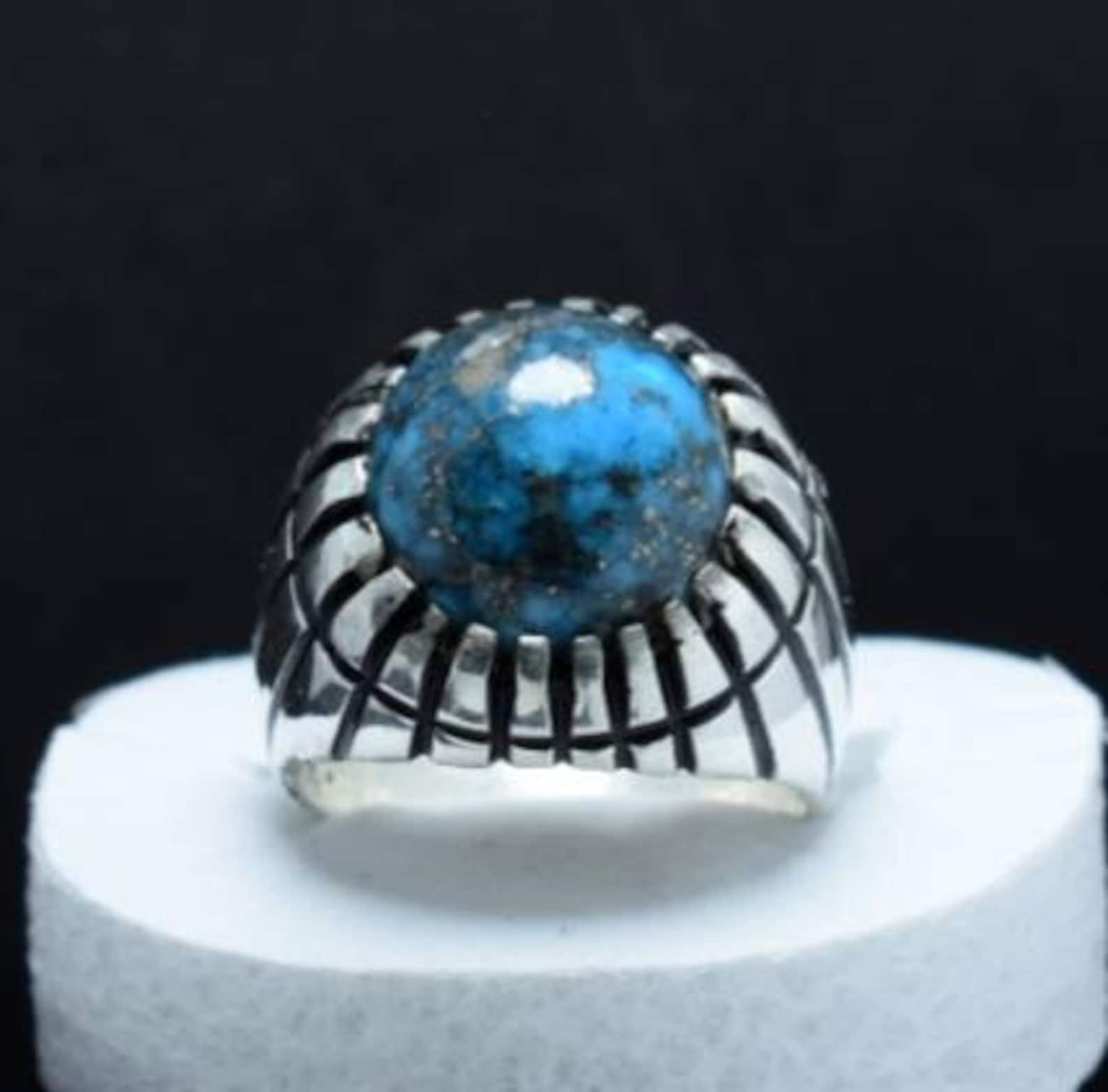 Big Oval Shape Feroza Ring Sabza Ring Dark Feroza Ring Mens - Etsy