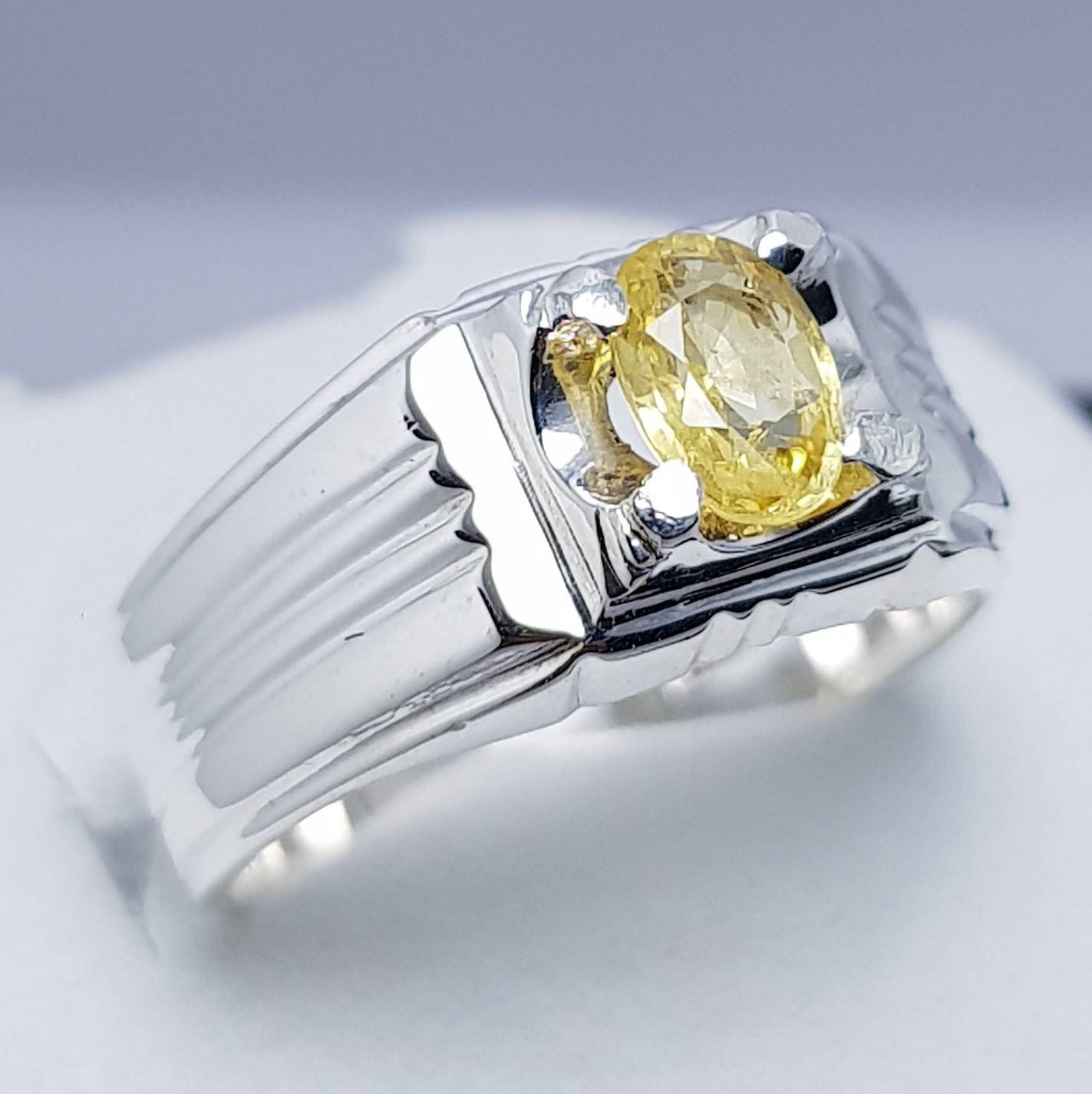 Unheated Untreated Top Clean Ceylon sapphire Ring Real Ceylon | Etsy