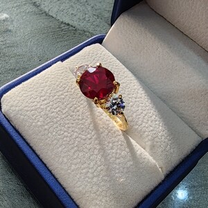 18k Gold Ruby Ring for Men Engagement Rings in Gold With Ruby - Etsy