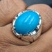 Beautiful Super Clean Blue Dark Feroza Ring Dark Deep Beautiful Color ...