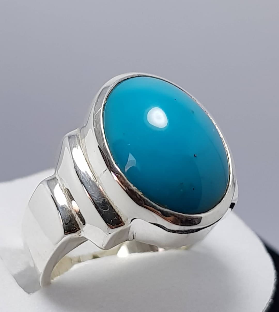 Dark Blue Feroza Ring Turquoise Rings Nishapuri Feroza New Elegant Ring ...