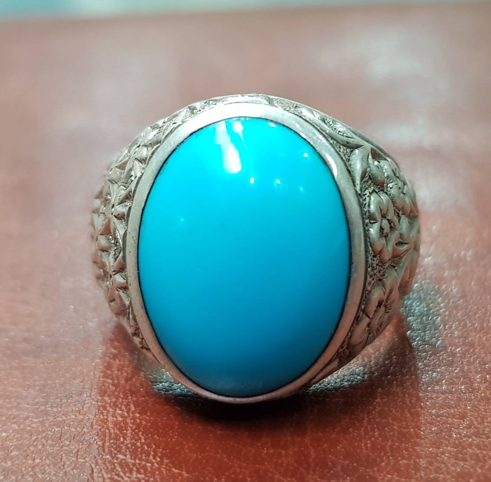 Very Very Old Preserved Nishapuri Turquoise Ring Feroza Ring - Etsy