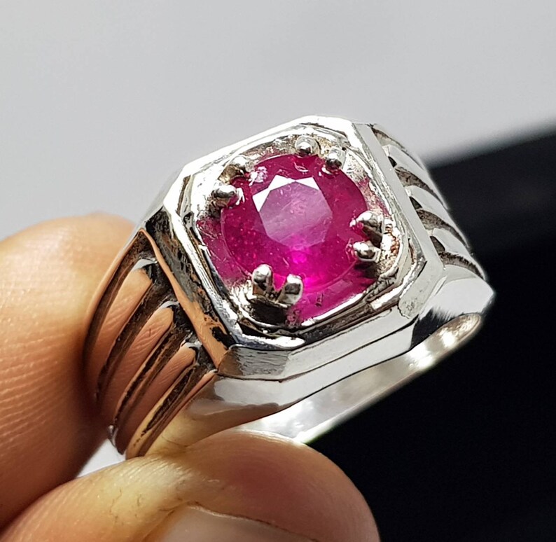 Ruby Ring Yaqoot Ring Natural Ruby Stone Ring Mogok Ring - Etsy
